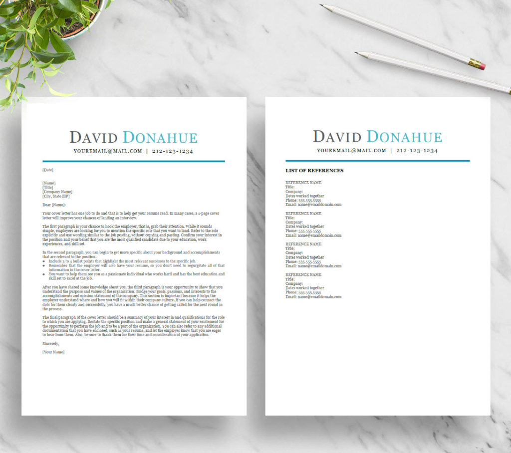 Professional Cover Letter Template - Modern Resume Template