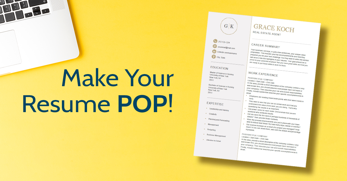 Modern Resume Template | Stand Out from the Crowd